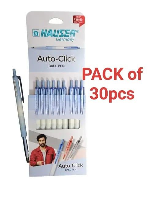 Hauser Auto-Click Ball Pen (Pack of 30)